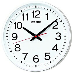 ■教室内のどこから見ても時刻が正確に視認できる掛け時計。本体サイズ(H×W×D) mm310×310×57本体重量1.1kg枠材質プラスチック枠（白塗装）精度平均月差±20秒使用電池単2形アルカリ乾電池×2個電池寿命約5年音量調節無鳴り止め...