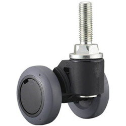 ■走行音が静かで、床面へのダメージを防ぎます。【仕様】・許容荷重（daN）： 58.8・許容荷重（kgf）： 60・車輪径D（mm）： 50・車輪幅（mm）： 70・取付高H（mm）： 67・軸長L（mm）： 35・ねじT： M12・ねじピ...