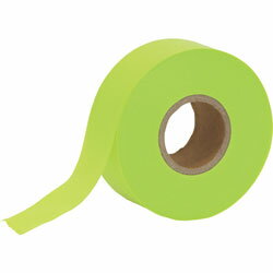 ■カラフルで目立つ標識用ビニールテープです。【用途】・測量・土木・植林の目印用。・植木、樹木調査などの領域表示の目印に。【仕様】・色： 蛍光イエロー・幅（mm）： 30・長さ（m）： 50・厚さ（mm）： 0.08・カラー： 5色展開（15...
