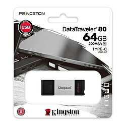 Kingston のDataTraveler 80 ストレージは、アダプタを必要とせず、Type-C ラップトップ、デスクトップ、スマートフォンおよびタブレットをサポートする高性能な USB メモリです。■最大 200MB/秒の読み取りと6...