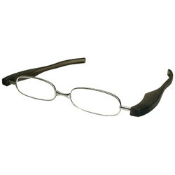 テンプルにレンズを収納可能。ケースのいらない折りたたみ式リーディンググラス！形状記憶樹脂を使用しているので、衝撃にも強い！しっかりと顔にフィットするので、長時間の使用もOKです。度数は +1.0から+3.0 の5段階。度数+2.50（年齢の...