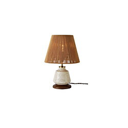 ■電球：電球別売品(E26/60W迄使用可能)■サイズ：セードW24×D24×H18.5cm 全長35.5cm ベース径φ13cm■コード長：210cm■重量：2.8kg■素材：大理石、スチール、木■スイッチ：ロータリースイッチ式(ON/O...
