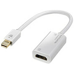0.15m［Mini DisplayPort オス→メス HDMI］　変換アダプターMini DisplayPortをHDMIに変換！本商品は、Mini DisplayPortをHDMIコネクターに変換するアダプターです。最大4K(4096...