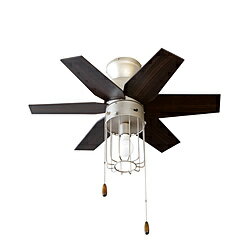 羽根径が27インチのコンパクトなサイズで、ダイニングやリビングスペースに適した馴染みやすいサイズ感です。照明のON/OFFと風量調節はプルチェーン式を採用。チェーンを引くだけのシンプルな操作でお使いいただけます。冬場と夏場で羽根の回転方向を...