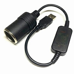 USB A(オス)→シガーソケット(メス)変換ケーブル 約30cmです。「USB A(オス)→シガーソケット(メス)変換ケーブル 約30CM」■USBでドラレコ、ナビ、ETC、レーダー探知機、車載ファン等の12V電装の動作確認等、車用電気製...