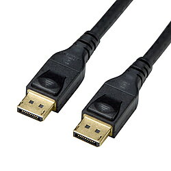 DisplayPort ver.1.4 対応のACTIVEタイプのDisplayPortケーブル。HBR3・8K対応・15m。■DisplayPortを搭載したパソコンとディスプレイとを接続するケーブルです。■DisplayPort規格Ve...