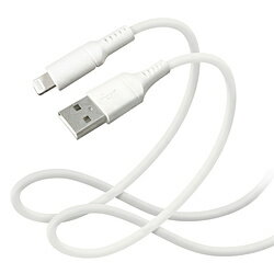 ●シリコン素材を採用することでからまりにくく、取り回しがしやすい通信充電ケーブルです。●Lightningを搭載したiPhone、iPad、iPod等にお使い頂けます。●最大充電電流2.4A対応です。●パソコンに繋いでiTunesなどのデー...