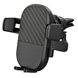 ■スマホを置くだけでアームが閉じる、ワンタッチ式ホルダー■幅約62mm?86mmのスマーフォンに対応■ボールジョイントで360°見やすい角度に調整可能■サポートアーム付きで傾かないエアコンクリップ仕様1■商品サイズ：W105×H105×D1...