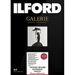 手漉き和紙 越前は、和紙作り1500年の歴史を持つ福井県越前市の手漉き和紙をベースに、イルフォードジャパン独自のコーティングを行うことでインクジェット適正を持たせたインクジェットペーパーです。手漉き和紙独特の風合いと独自コーティングによる優...