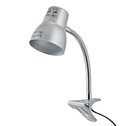 ■定格電圧：AC100V 50/60Hz■電源コード：約1.5m　中間スイッチ付■口金：E17■適合ランプ：LED電球 ミニレフランプ形 5Wまで　　　　　　　白熱電球 ミニレフランプ形 40Wまで■アーム長：約280mm●クリップ式なので...