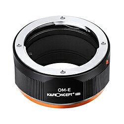 カメラマウント部にK&F Conceptのコーポレートカラー(オレンジ)を配した新しいデザイン「Pシリーズ」のレンズマウントアダプターK&F Concept KF-OME.P (オリンパスOMマウントレンズ → ソニーEマウント変換）■特長...