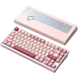 雨音と彷彿させる打鍵音に伴う極上なタイピング体験「メカニカルキーボード ガスケットデザイン アルミニウム素材使用 RGBバックライト」■デザインRainy75はコンパクトな75％配列採用しております。筐体部分ではアルミ合金を採用しており、重...