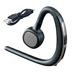Bluetooth搭載のスマートフォン/携帯電話にワイヤレス接続できる耳掛け型のイヤホンです。「Bluetoothワイヤレスイヤホンマイク」■日本語の周波数に合うように調整しています。■Bluetooth規格Ver.5.2を採用。■対応プロ...