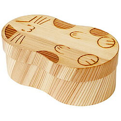 古き良き昔なつかしいわっぱ弁当■昔なつかしい 曲げワッパの弁当箱を国産杉で製作しました。特殊接合によるすっきりした表情が特長です。・弁当箱の蓋に猫の絵柄をあしらった瓢箪型。・木目としっかりとした存在感がある手作りのワッパお弁当箱です。・合わ...