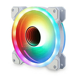 120mmアドレサブルRGBケースファン「STELLA INFINITY」のホワイトモデル。24個のLEDを搭載し、フレーム部分とブレード部分が独立したデュアルリングLED。軸部分にはインフィニティミラーを搭載。■RGBの規格は5V 3ピン...