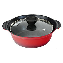 取り扱いがラクなアルミニウム製の卓上鍋です。水炊きなどの和風鍋にも、ポトフなどの洋風鍋にも、冬の鍋シーズン以外にも幅広い調理に使えます。内面はこびりつきにくく、金属お玉が使えるマーブルコーティング。広いフチ付なのでふきこぼれにくく、お手入れ...