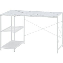 余分な装飾をなくしたシンプルなデザインで、飽きずに長く使える多目的デスクです。作業が捗るL字型天板はPCデスクとしても、勉強や作業をするのにも快適です。背面側の天板はコード用の切り欠き付きで、ぴったり壁付けして使用できます。収納ラックは天板...