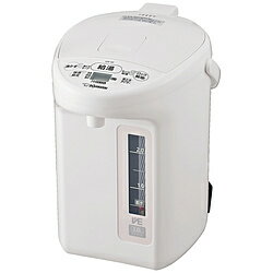 大きな文字で分かりやすい操作パネル、使用性が高い電気ポット。■電気で沸かして「まほうびん保温」　・電気とまほうびんを組み合わせて、かしこく保温することで、消費電力量を抑えます。■905W「スピード沸とう」　・お湯が早く沸くから、時短にぴった...