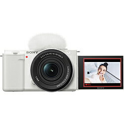 αシリーズとして初めてVlog（ブイログ）など動画撮影に特化したAPS-Cイメージセンサー搭載のレンズ交換式Vlogカメラ。レンズ交換による多彩な映像表現や高画質4K映像、ワンボタンで切替え可能なスローモーション撮影など印象的な映像表現を簡...