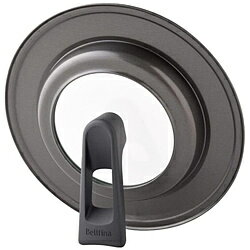 便利な取っ手が特徴のフライパンカバー、省スペースの蓋でキッチンがスッキリ