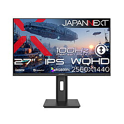 27インチのIPSパネルを搭載し、WQHD(2560x1440)解像度に対応した液晶モニターです。フルHD(1920x1080)より+78％も高精細でデスクワーク使用時には画面を広く、また写真や動画視聴の際はさらに美しく表示します。■あらゆ...