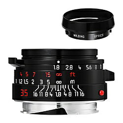 最大径×全長Φ52mm×27.1mm(マウント部除く）フィルター径39mm(E39)本体重量約270gレンズ構成5群7枚（ランタニウムガラス4枚、高屈折率レンズ1枚含む）最小絞りF16絞り羽根枚数9枚焦点距離35mm最短撮影距離0.7m付属...