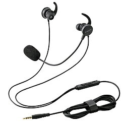 Web会議やビデオ通話、オンラインゲームでの音声チャットに最適！φ3.5mm4極ミニプラグを搭載した両耳カナル型の有線ヘッドセットです。通話に最適なマイクアームとφ10mmドライバーを採用した高音質モデルです。「両耳カナル型有線ヘッドセット...