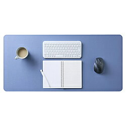 ノートパソコンやマウスはもちろん、キーボードやスマートフォン、手帳も余裕をもって置ける大きさのデスクマットです。 パソコン周辺一帯をマウスパッドとして使えるので、操作範囲が広い方でも快適にマウスを動かせます。 マウスやパソコンによる傷を防ぎ...