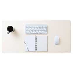 ノートパソコンやマウスはもちろん、キーボードやスマートフォン、手帳も余裕をもって置ける大きさのデスクマットです。 パソコン周辺一帯をマウスパッドとして使えるので、操作範囲が広い方でも快適にマウスを動かせます。 マウスやパソコンによる傷を防ぎ...