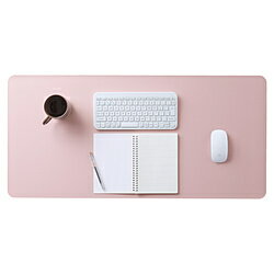 ノートパソコンやマウスはもちろん、キーボードやスマートフォン、手帳も余裕をもって置ける大きさのデスクマットです。 パソコン周辺一帯をマウスパッドとして使えるので、操作範囲が広い方でも快適にマウスを動かせます。 マウスやパソコンによる傷を防ぎ...