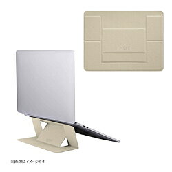 ヴィーガンレザー「MOVAS」使用！新素材でアップグレードした超薄型ノートパソコンスタンド■サッと開いて1秒でセットアップ　セットアップはサッと開いて立てかけて1秒で完了。使いたい時にすぐに使え、余計な時間は一切かかりません。■理想の姿勢を...