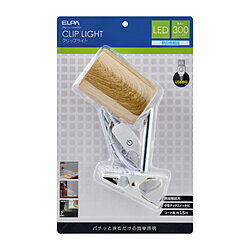 ■定格電圧：DC5V/1A■明るさ：300lm■光色：昼白色■はさみ幅：板厚 20mm■電源コード：約1.5m(中間タッチスイッチ付)■本体カラー：木目調●クリップ式なので店舗の補助照明や机周りなどにパチッと挟んで使用できます。●照射物にや...
