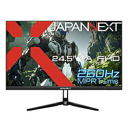 〔中古品〕〔商品ランクA〕〔付属品〕マニュアル、電源ケーブル〔欠品〕VESA用スペーサー、DPケーブル〔メーカー〕JAPANNEXT 〔ジャンル〕ゲーミング液晶モニタ 〔画面サイズ〕24.5型ワイド 〔パネル種類〕VA方式パネル 〔表面処理...