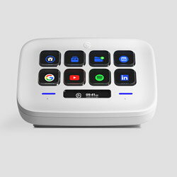 ワークフローを簡単に。Stream Deck Neoを使って、毎日のいろいろなことをささっと楽しくやりましょう。 8個のキーを自由にカスタマイズして、タスクの自動化やアプリの管理に役立てましょう。 さらに、2つのTouch Pointsの間...