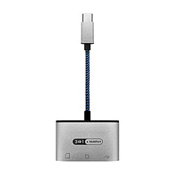 SDとmicroSD用の2スロット+Type-Aポート搭載SDとmicroSDカードとType-Aを同時に認識・相互データコピーも可能、3つの機能を1つのType-Cポートで使える多機能カードリーダー。 USB機器も使えるUSB Type-...