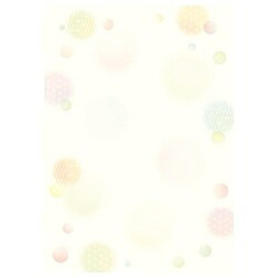 ”POP用品：デザインペーパー”和柄用紙。【水玉】（A4サイズ・10枚）■ プリンタ対応（インクジェット・レーザー）※ レーザー・コピー機では、トナーが定着しにくい機種があります。サイズA4一片サイズ縦297mm×横210mm厚さ0.18m...