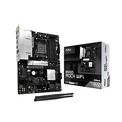 AMD B550チップセット搭載。シンプルなデザインを採用し高い品質、耐久性、コストパフォーマンスを実現するATXマザーボード■AMD B550チップセット搭載■AMD Ryzen 5000/4000G/3000シリーズプロセッサ対応■AT...