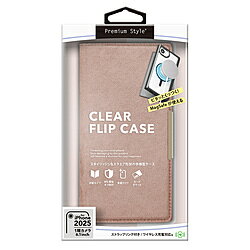 MagSafe対応メタルリングを内蔵したiPhone 16e用 クリアフリップケースです。手にフィットするスクエアデザイン。背面のメタルリングでMagSafe充電器などの各種MagSafeアクセサリーの取り付けが可能です。上質な手触りのスエ...