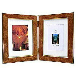 大理石風の柄に、金ラインが入った鮮やかなフレーム枠のフォトフレームです。高価で華やかなフォトフレームです。サイズ（内寸）単体内寸：128×178適応サイズL判、2L判（キャビネ判）面数2面仕様1【色・柄】キャメル仕様2【適応サイズ】L判、2...