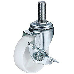 ■荷重に対する抵抗力が大きく、旋回もスムーズです。■RoHS適合品です。■スチールボールが上下2段に組込まれている堅牢で重量物用のねじ込みキャスターです。【用途】・オールマイティーな中・重量用キャスターです。【仕様】・許容荷重（daN）： ...