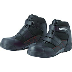 ■建設現場作業者の要望に基づいて作られたプロ仕様の作業靴です。■くるぶしやアキレス腱を保護するハイカットタイプです。■屈曲性に優れているので、かがむ動作が多い作業に最適です。■親指をまっすぐに伸ばして快適に着用できるワイド樹脂先芯を使用して...