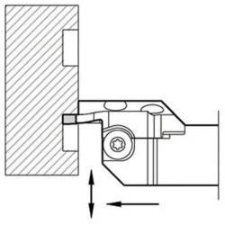 KGDF型：Wグリップ（チップ横ずれ防止を防止機構）の採用で安定加工を実現していますKGDF型：Wグリップ（チップ横ずれ防止を防止機構）の採用で安定加工を実現しています