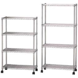 ■クロームメッキ仕上げのラックです。■クギやねじを使わずに簡単に組み立てることができます。■棚の高さは25mmピッチで変えることができます。【用途】・様々な大きさの物の収納に。【仕様】・間口（mm）： 760・奥行（mm）： 360・高さ（...