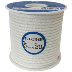 ■強度は3つ打に比べ40％程度低下しますが、摩擦抵抗が少なく、ねじれにくいロープです。■酸・アルカリ・海水などに強く、耐候性に優れ摩擦にも非常に強く、強力に優れたロープです。■水に濡れても固くなりにくいロープです。【用途】・各種結束、テント...