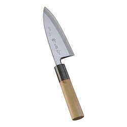 画像はイメージの場合があります。あらかじめご了承ください。シャープな切れ味で熟練された技術を持つ人にピッタリ、堺 菊守 本霞研 極上シリーズ「出刃包丁」■包丁の仕様・形状：出刃型・刃型：片刃・表示サイズ：10.5cm※表示サイズは、マチ付き...