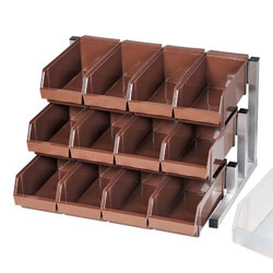 画像はイメージの場合があります。あらかじめご了承ください。■スペースの有効活用壁面に対して垂直に設置ができので、少スペースを最大限に活用できます。■2段と3段で各1～4列、5色用意されています。※この製品は「3段4列」「ホワイト色」になりま...