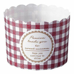 画像はイメージの場合があります。あらかじめご了承ください。■オリジナルデザイン柄つきのマフィンカップです。■内面にPETをラミネートしていますので、油にじみを低減しカップデザインを活かして スイーツを引き立てます。■「ベージュマーク」「ロー...