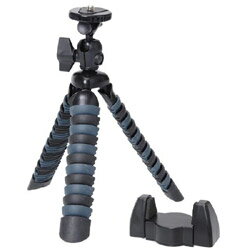 いろんな場所で気軽に自分撮り！コンパクト三脚とスマートフォンアダプターセットです。■街歩きや旅行の際でも邪魔にならないコンパクトサイズ■3本の脚をそれぞれ自由に動かせるので、巻きつけたり、平坦ではない場所でもお好みのアングルで撮影可能■カメ...