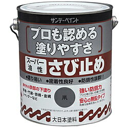 ■被覆力が大きくハケさばき性に優れているので、塗りやすく作業性が良好です。■水性塗料はもちろん各種油性塗料まで上塗りが可能です。【用途】・門扉、シャッター、柵、鉄骨、窓枠など屋内外の鉄部のさび止めに。【仕様】・色： ネズミ・容量（L）： 1...