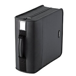 本棚や机周りに縦置きもできる自立タイプ。 大量のCD/DVDをコンパクトに収納できるファスナーケース。 ■ CD/DVDをコンパクトに収納できるファスナーケース 320枚のCD/DVDをコンパクトに収納できるファスナーケースです。 ■ 縦置...